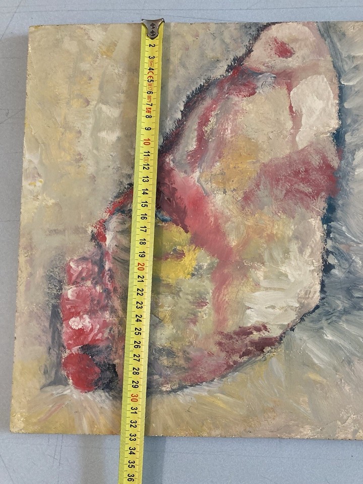 Very Beautiful Oil Painting Wood Marie Magescas Abstract 1993 Expressionism Art | eBay