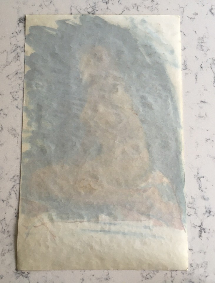 TOOBY BURTON YELLOWSTONE ARTIST OIL PAINTING FIGURE STUDY PORTRAIT NUDE ...