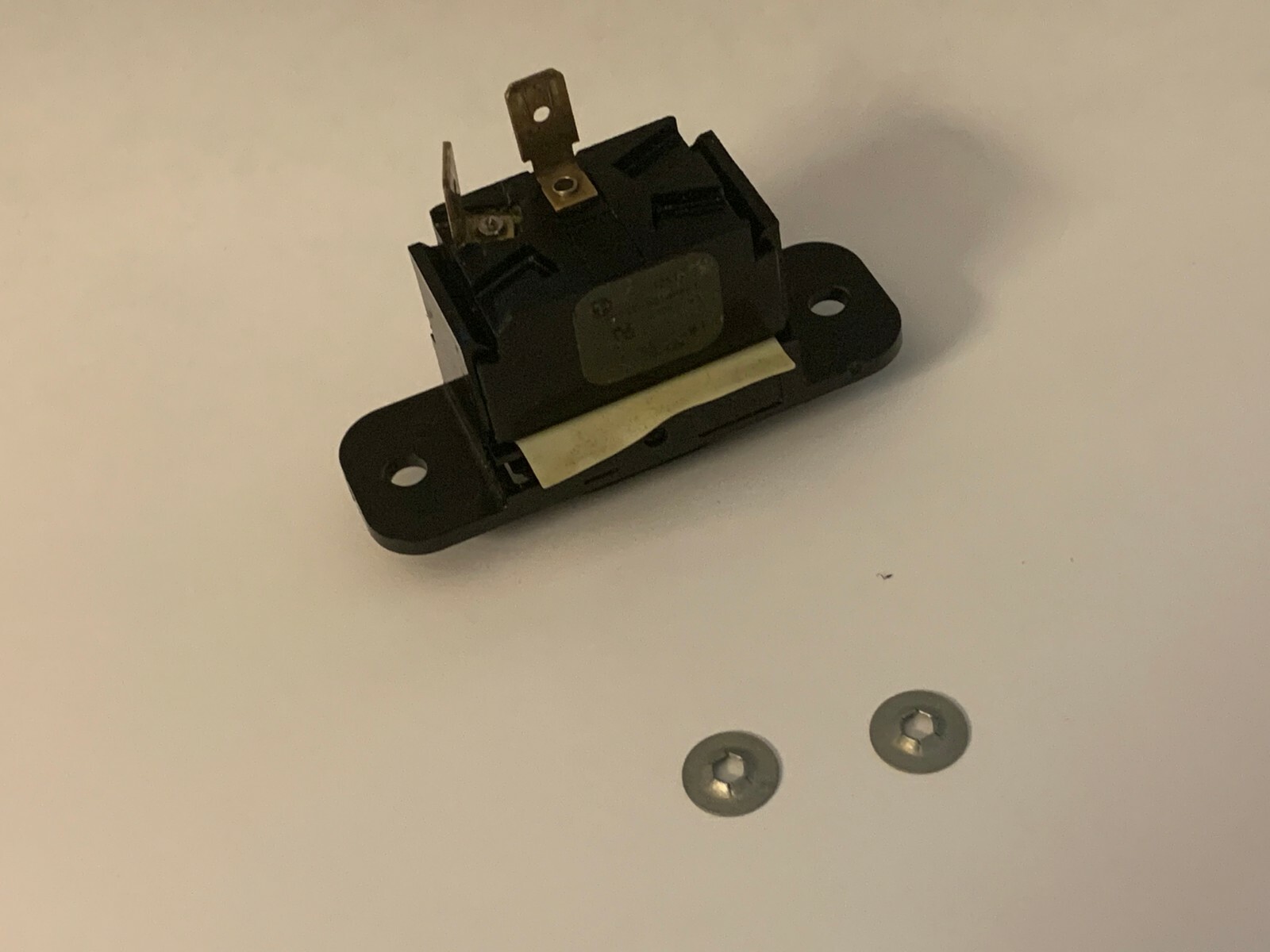 Jenn Air Fan Switch 2 Wire USED See Photos BLACK Rocker USED 2 Pushnuts ...