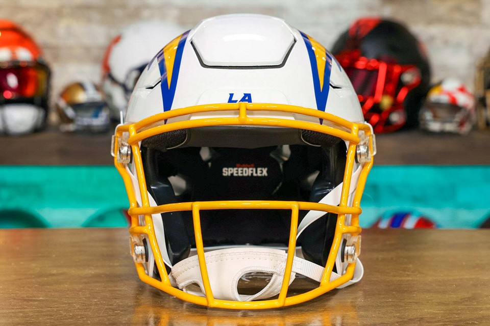 Los Angeles Chargers Riddell SpeedFlex Helmet - Royal Color Rush ...