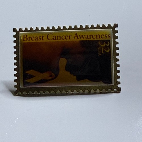 Breast Cancer Awareness Pin Stamp Design 32 Cent USPS Lapel Brooch | eBay