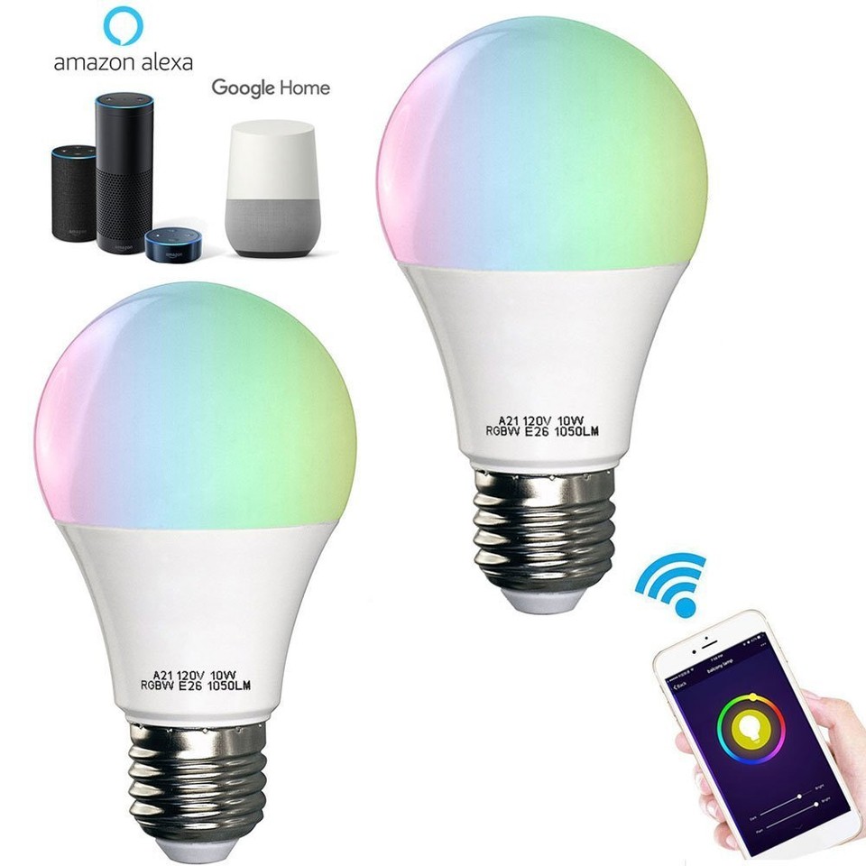 Wifi Smart RGB LED Light Bulb A21 For Home App Remote XGH | eBay