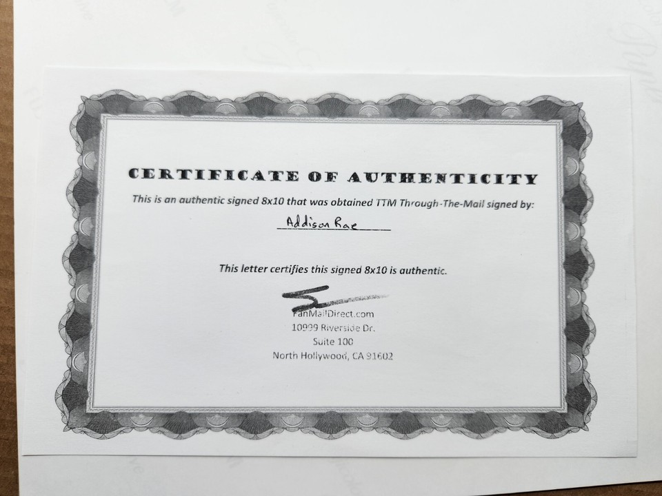 Addison Rae signed autographed 8x10 photo TIKTOK actor COA Included ...