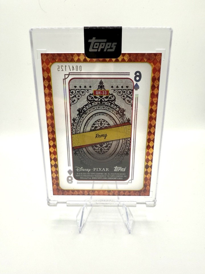2025 Topps Disney Pixar -Remy- Playing Card (Six of Spades) #4/125 | eBay