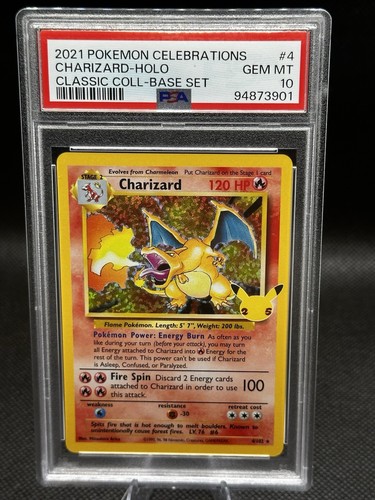 PSA 10 Charizard Holo 4/102 Celebrations Classic Collection Pokemon 💎 mint 10 | eBay