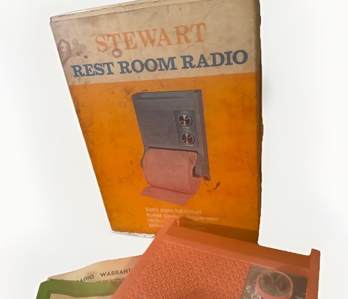 Vintage STEWART Rest Room Radio : Unused in Original Box NOS | eBay