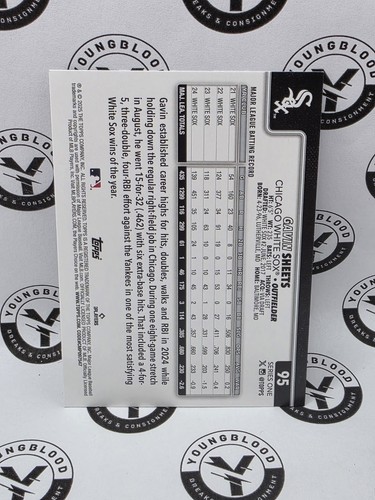 2025 Topps Series 1 - Spring Training Foil #95 Gavin Sheets SP | eBay