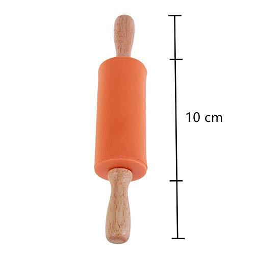 9 Inch Mini Rolling Pin 2 Pcs Wooden Handle Rolling Pin For Kids Dough ...