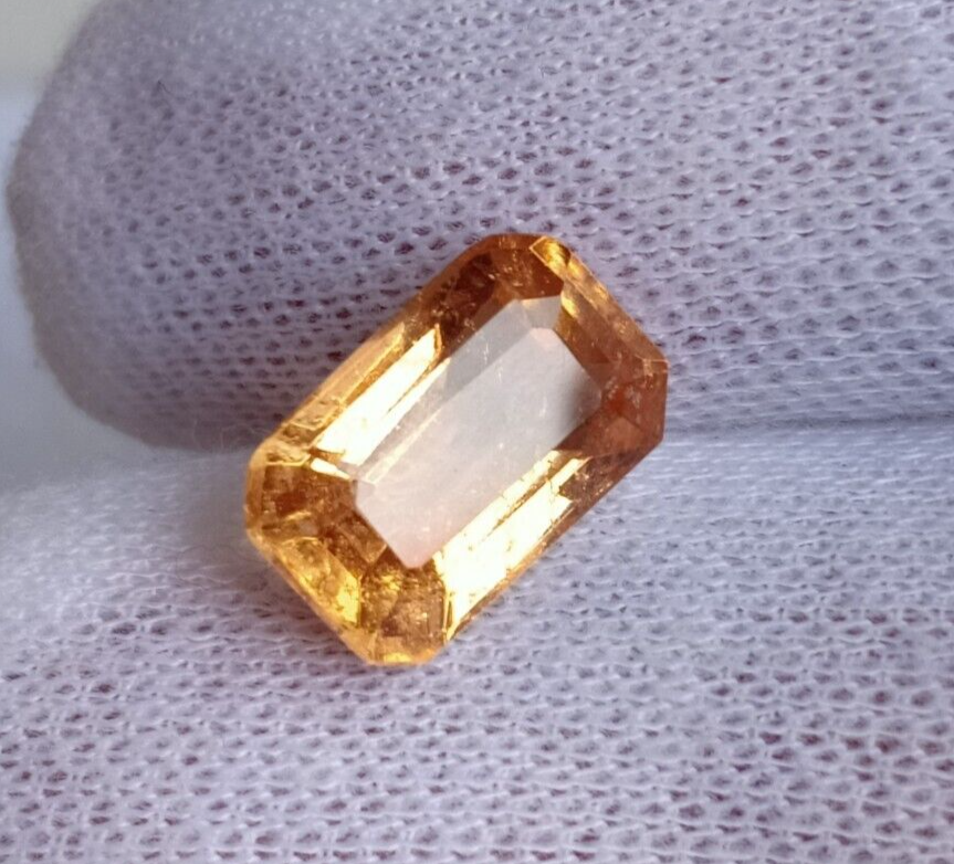 Yellow Gold Color Gemstone Natural Hessonite Octagon 5 Cts | eBay