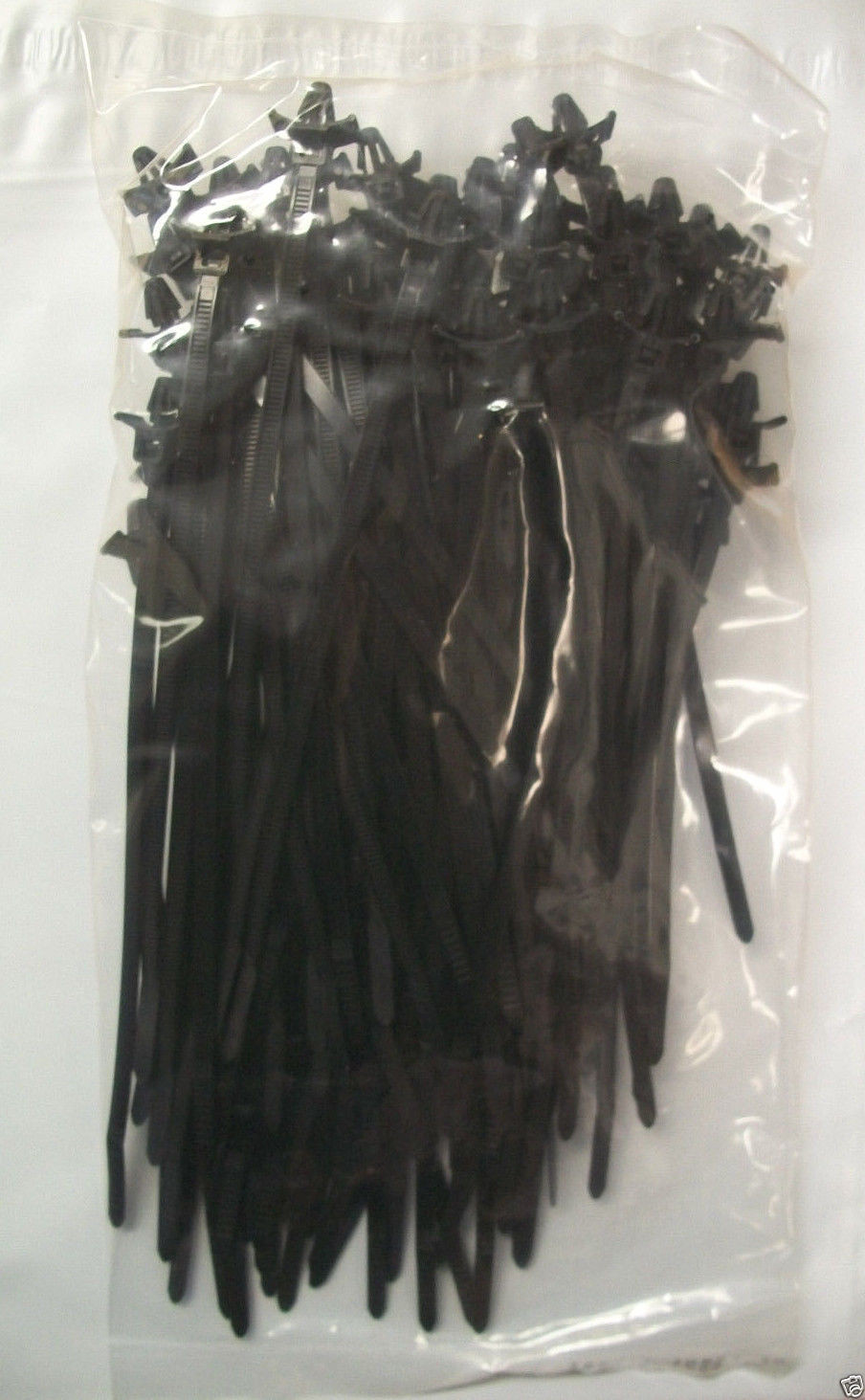 7" Nylon Wing Push Mount Cable Zip Ties 50 LB 100 Count USA BLK - Free ...