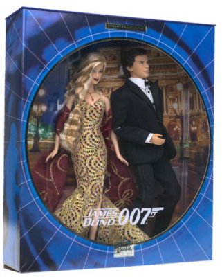 James Bond Girl Barbie Ken Dolls Secret Agent Action Figure Spy 007 ...