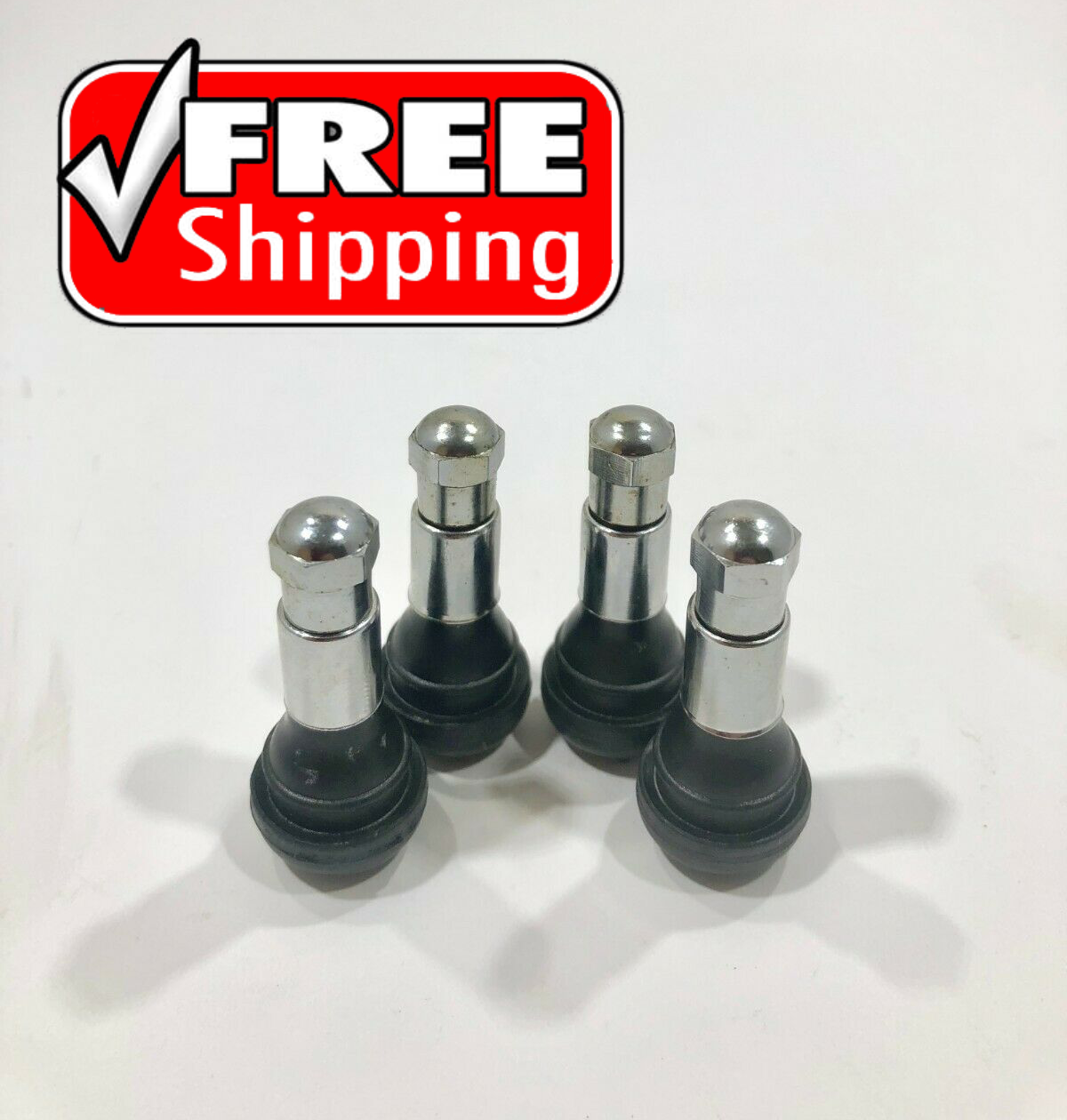 4 PC KIT TR413 SNAP-IN CHROME WHEEL RIM TIRE VALVE STEM ENKEI CAPS.😁 | eBay