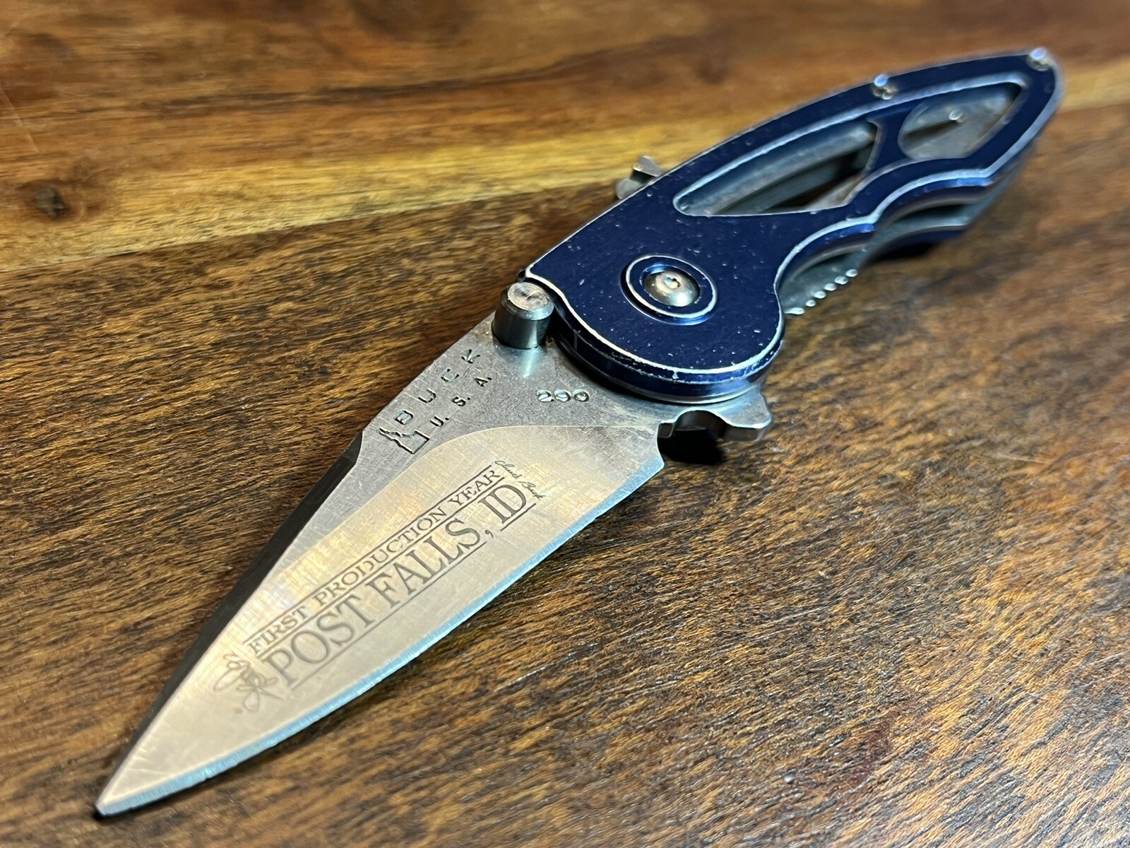 Buck 290-FSP1-0 Rush Knife First Production Year Chuck Buck Signature ...