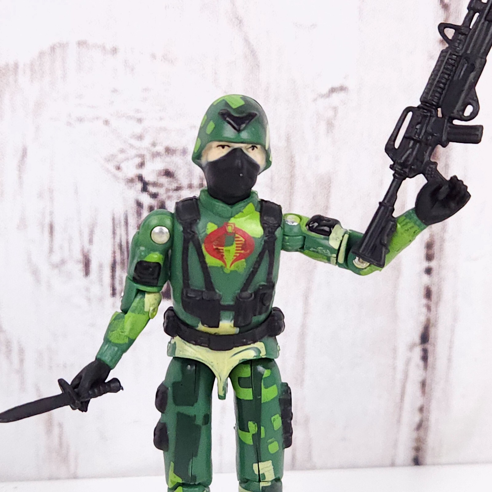 Black Major Custom Gi Joe Cobra Camouflage Trooper Soldier | eBay
