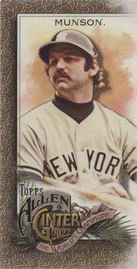 2022 Topps Allen & Ginter - Thurman Munson #33 Mini Gold Border for ...