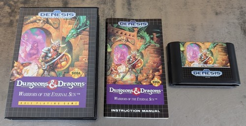 1992 Sega Genesis Dungeons & Dragons DND CIB *Very Good Condition ...
