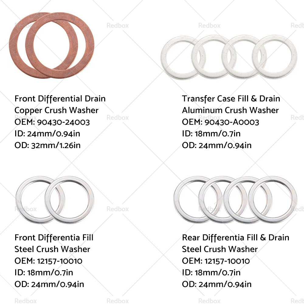 Oil Drain Plug Gasket Suitable for Toyota 12157-10010 90430-24003 90430 ...