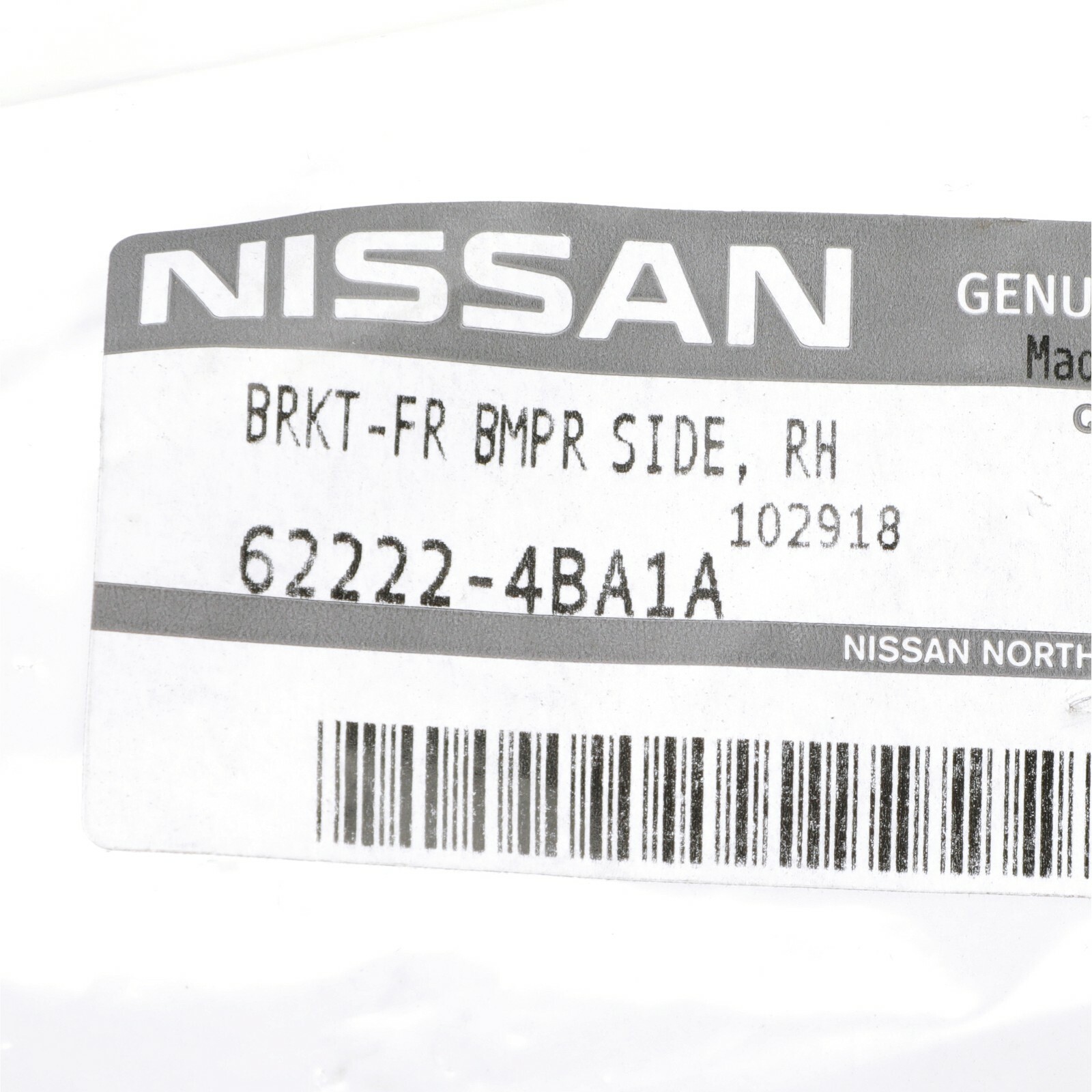 OEM NEW Genuine Nissan 2014-2020 Rogue Right Front Bumper Bracket 62222 ...