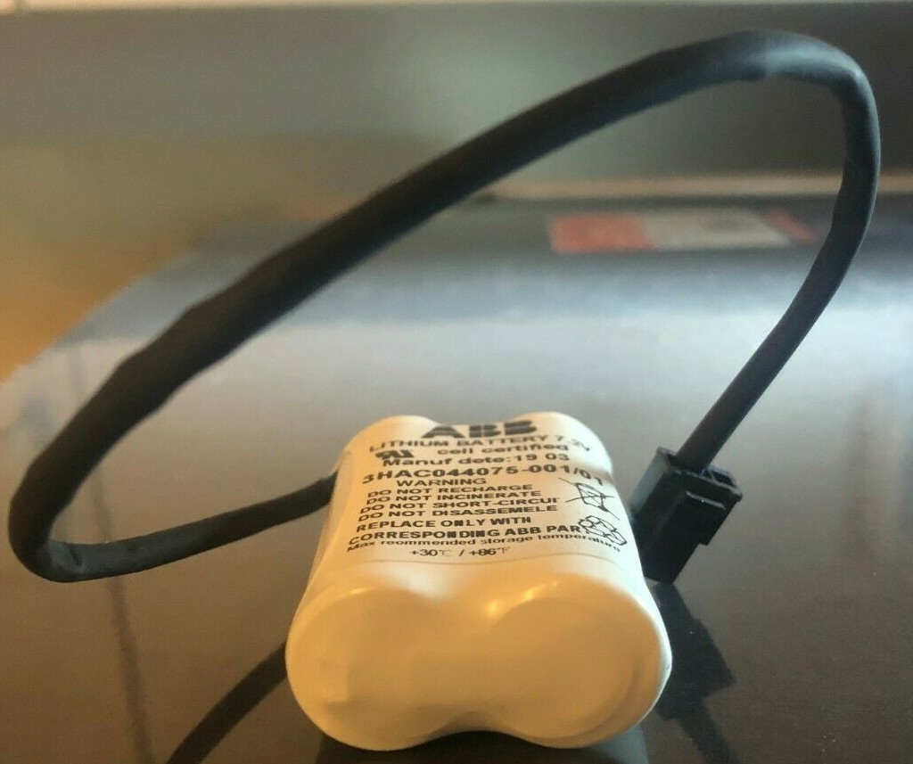 Brand New ABB ABB 3HAC044075-001 Battery 7.2V Lithium PLC | eBay