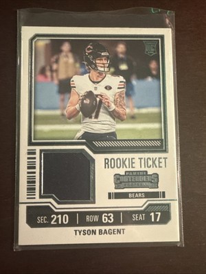 2023 Panini Contenders - Rookie Ticket Swatches Tyson Bagent #TS34 (MEM ...