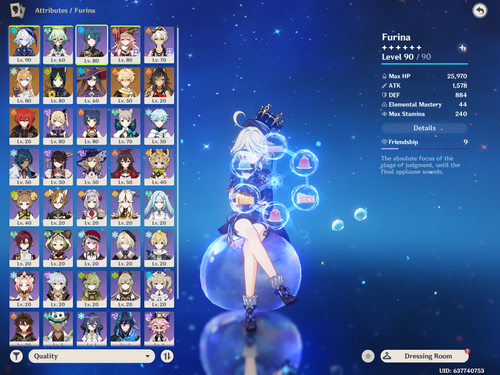 genshin impact account Na C6+sig fuina Lots of mats No dead links | eBay