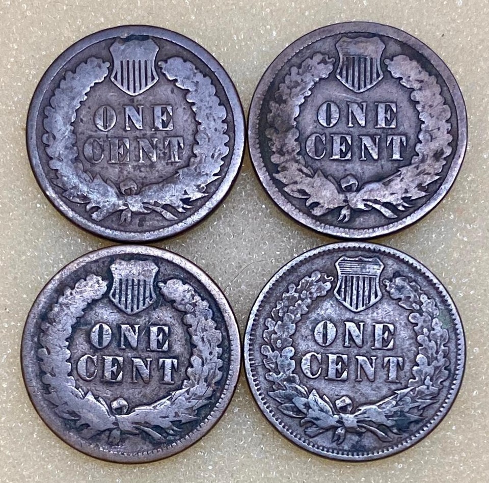 4 INDIAN HEAD CENTS 1883 - 1887 - 1895 - 1900 | eBay