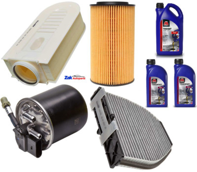 FOR MERCEDES C220 2.2 CDI W204 OIL/AIR/FUEL/CABIN FILTER SERVICE KIT ...