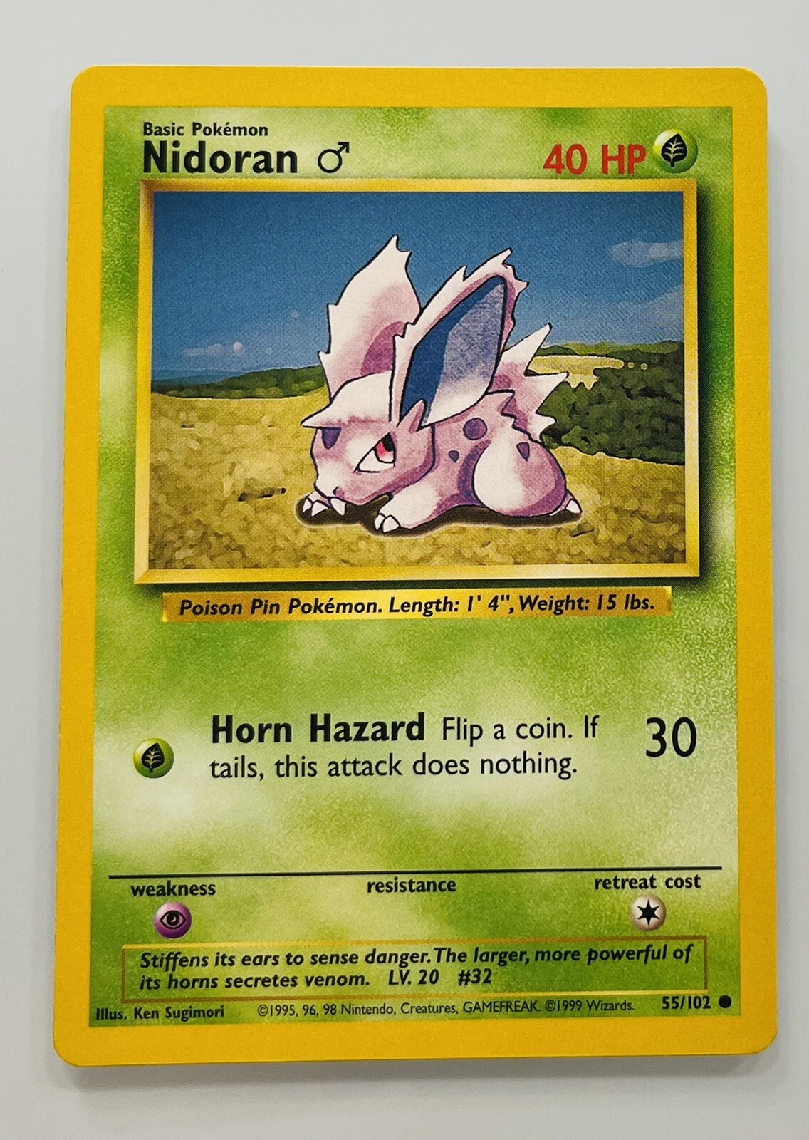 Nidoran 55/102 Base Set Pokemon Card | eBay