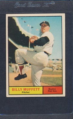 1961 Topps #016 Billy Muffett Red Sox VG/EX *4719 | eBay