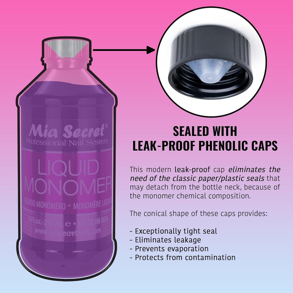 Mia Secret Liquid Monomer - Nail Acrylic System [All Size Available ...