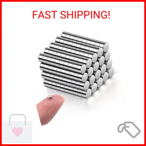 200Pcs Small Magnets, 3x2 mm Mini Tiny Round Magnets, Micro Magnets for ...
