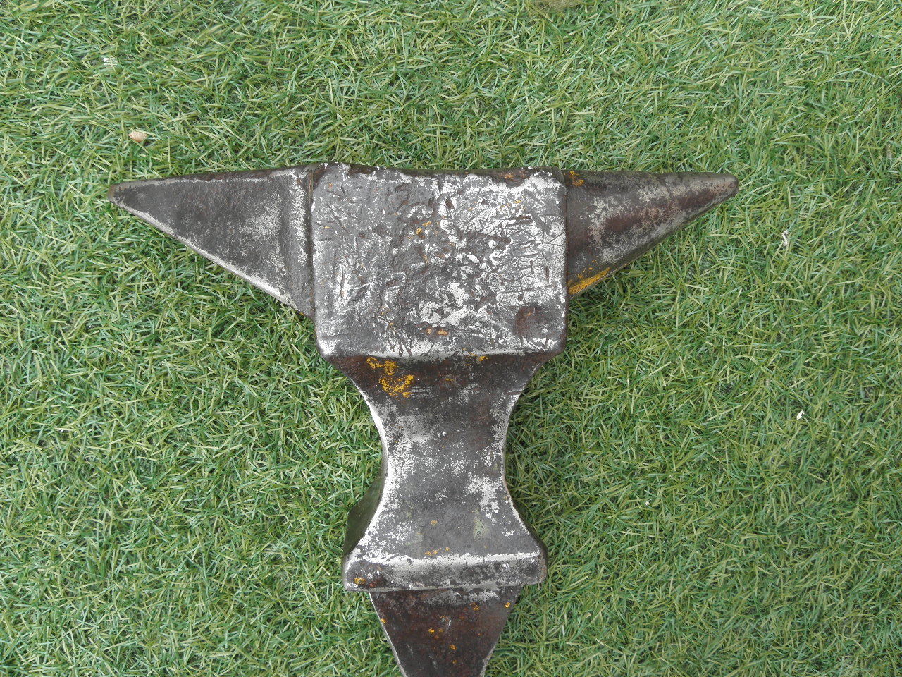 RARE ANTIQUE PRIMITIVE STAKE STUMP WROUGHT ANVIL BLACKSMITH TOOL FORGE ...