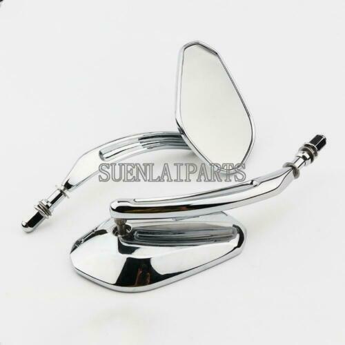 Chrome Motorcycle Rear View Mirrors For Harley Heritage Softail Classic ...