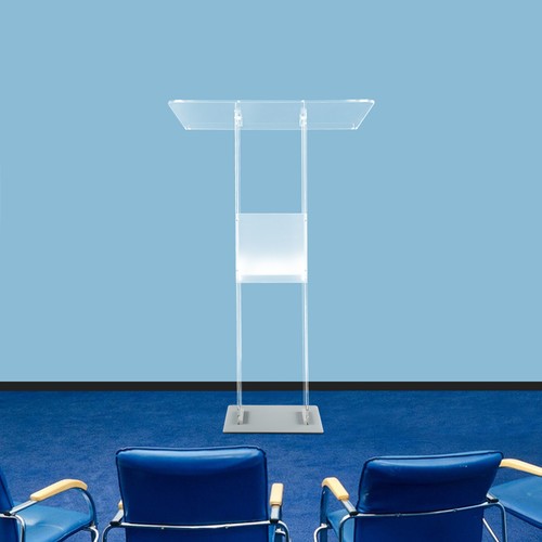 Acrylic Pulpit Stand Presentation Lectern Podium Church Office ...