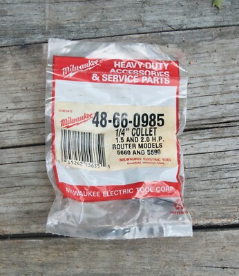 Milwaukee 48-66-0985 1/4 in. Router Collet NEW OLD STOCK | eBay