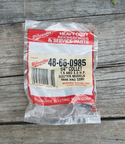 Milwaukee 48-66-0985 1/4 in. Router Collet NEW OLD STOCK | eBay