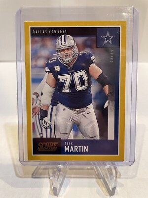 2020 Panini Score Football Gold Zack Martin #166 Dallas Cowboys | eBay