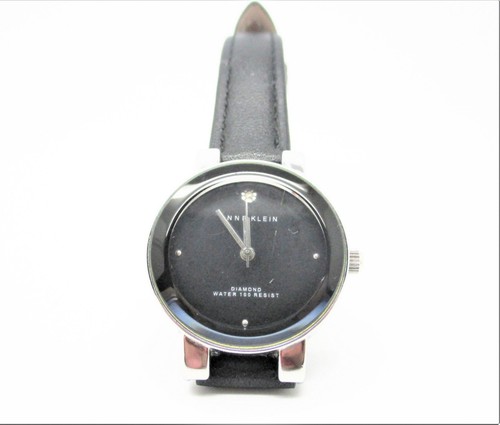 Anne Klein Diamond Women Watch Y121E 10/7493 Leather Band | eBay