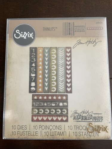Sizzix Tim Holtz Thinlits Dies - Shape Strips #660226 841182094063| eBay