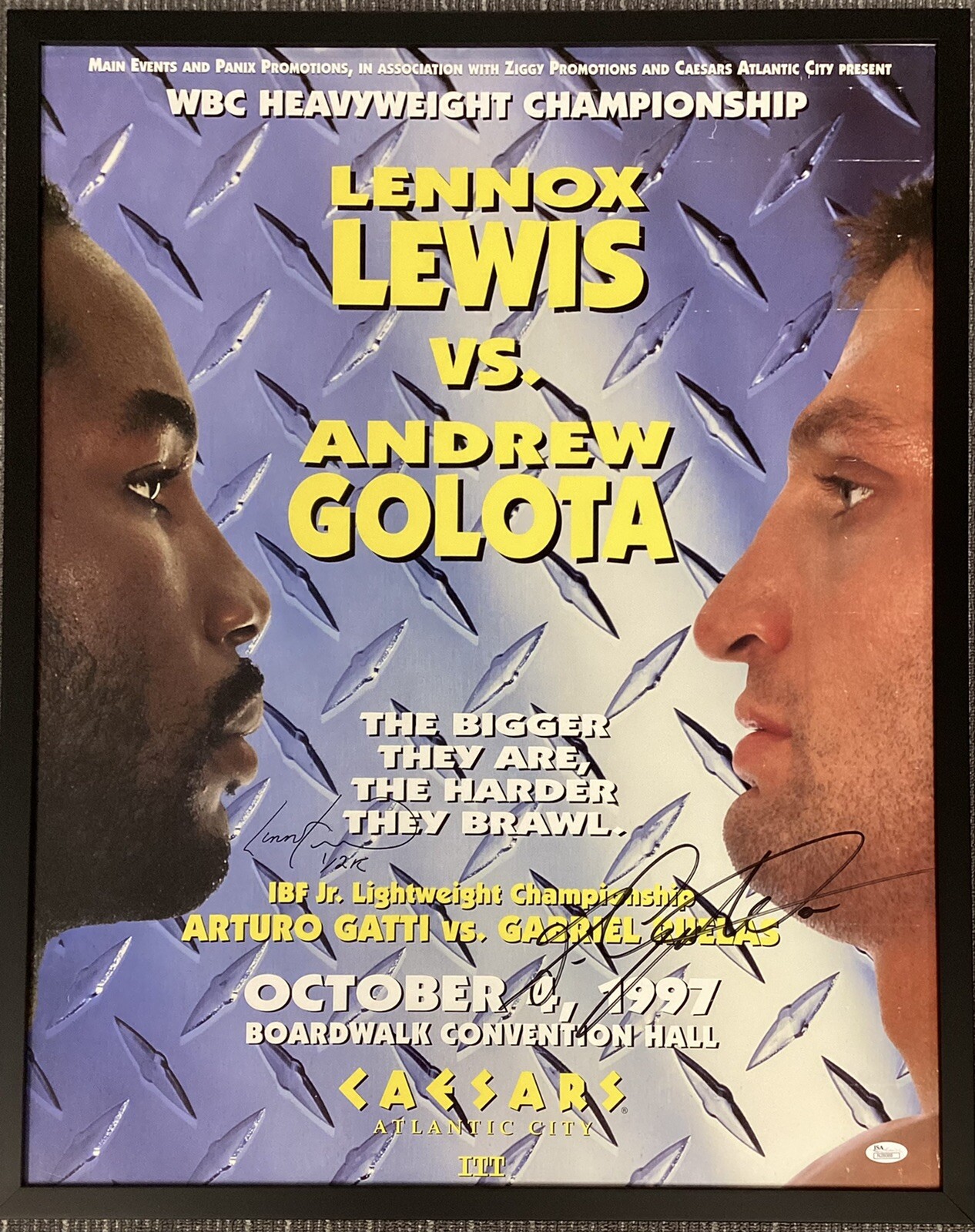 Lennox Lewis Autographed Memorabilia | Signed Photo, Jersey ...