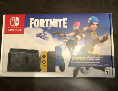 Nintendo Switch Fortnite Wildcat Console Bundle - Yellow/Blue (NO CODE ...