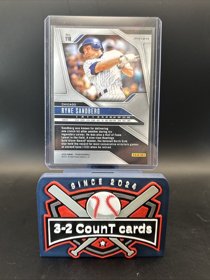 2025 Panini Prizm -Ryne Sandberg #118 Pink Ice | eBay