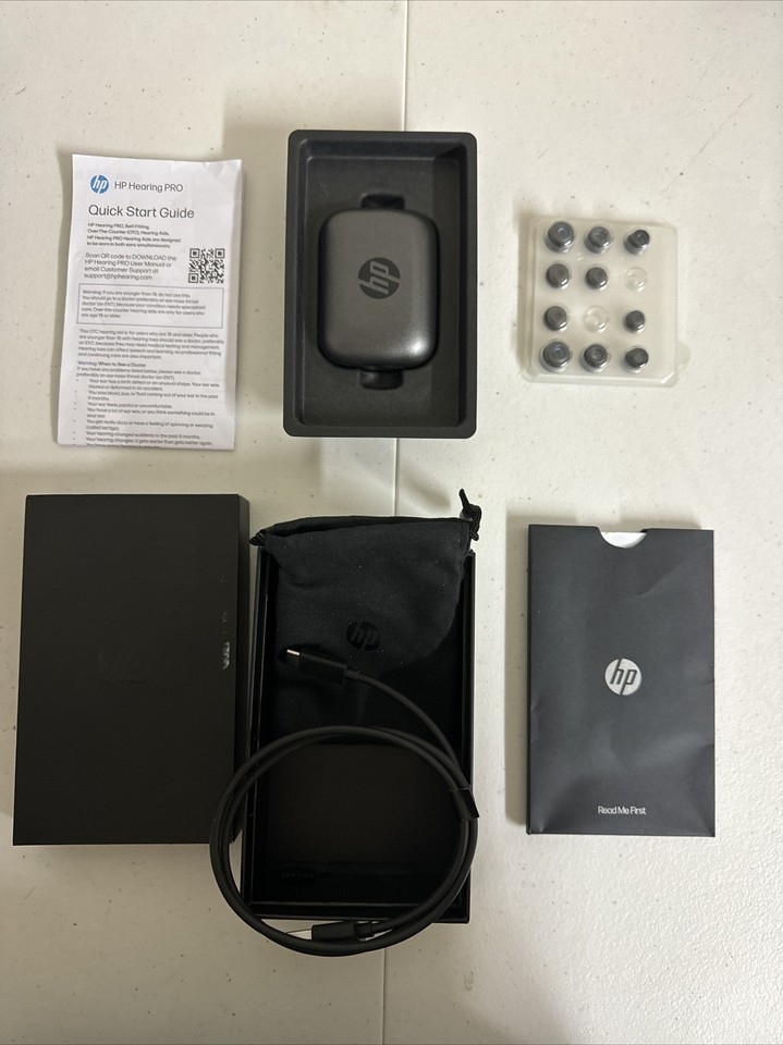HP - Hearing PRO Self-Fitting OTC Hearing Aids - Grey | eBay
