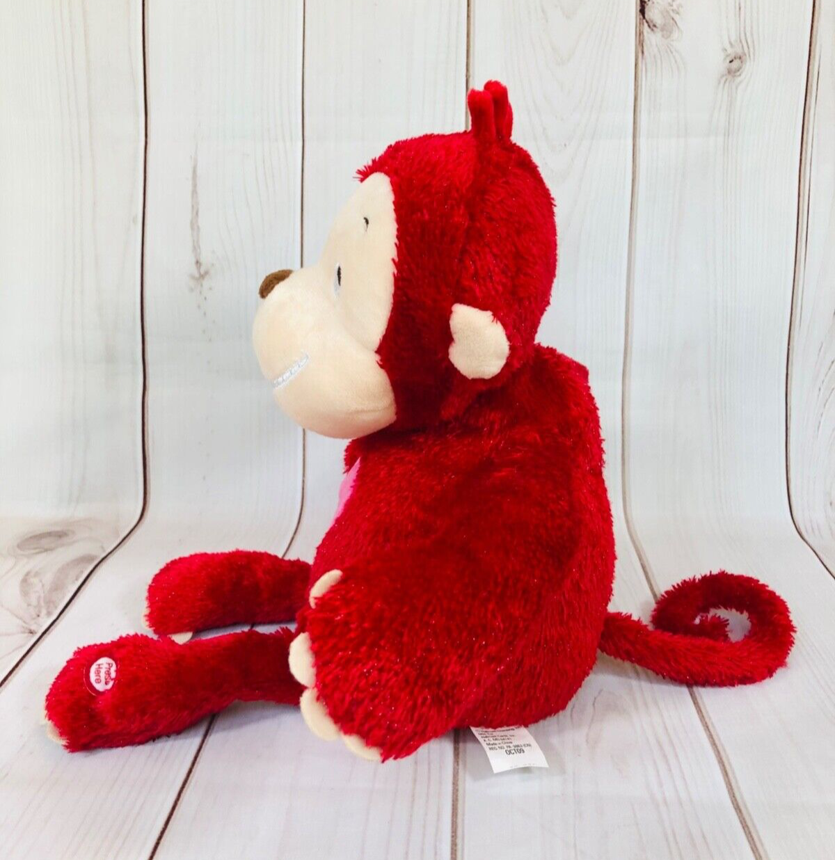 Hallmark Valentine's Day Red Love Monkey Heart With Sound & Motion ...