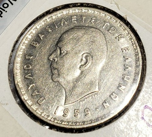 1959 Greece 10 Drachmai Apaxmai Paul I Coin (GG) | eBay