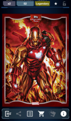 Marvel topps digital card - Iron Man Legendary | eBay