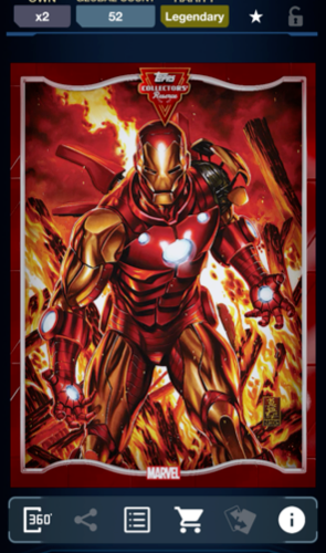 Marvel topps digital card - Iron Man Legendary | eBay