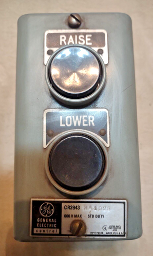GE CR2943 RAISE / LOWER Push Button Station Control Switch | eBay