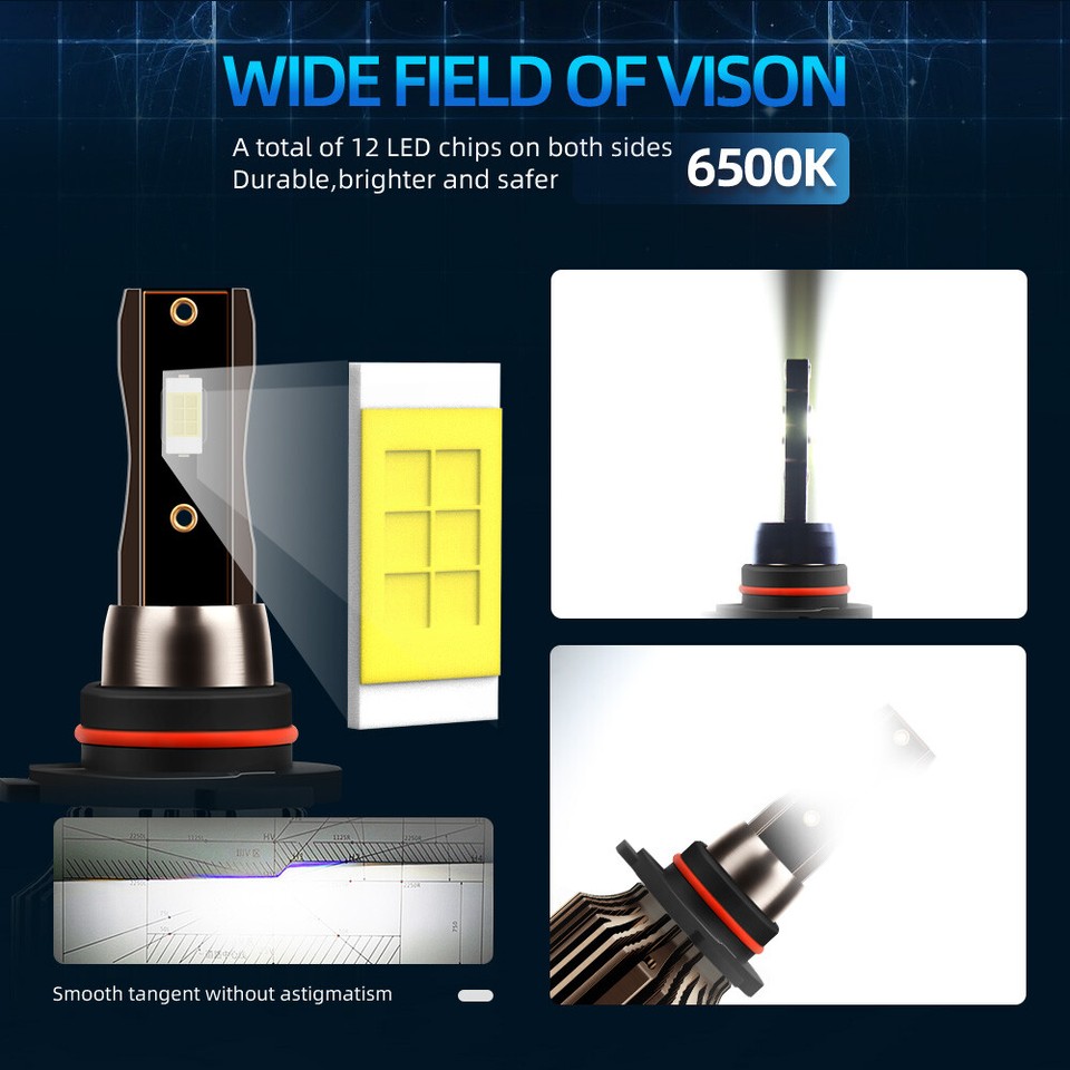 For Nissan 300ZX 1990-1996 6500K LED Headlight Hi/Low+Fog Lights Bulbs ...