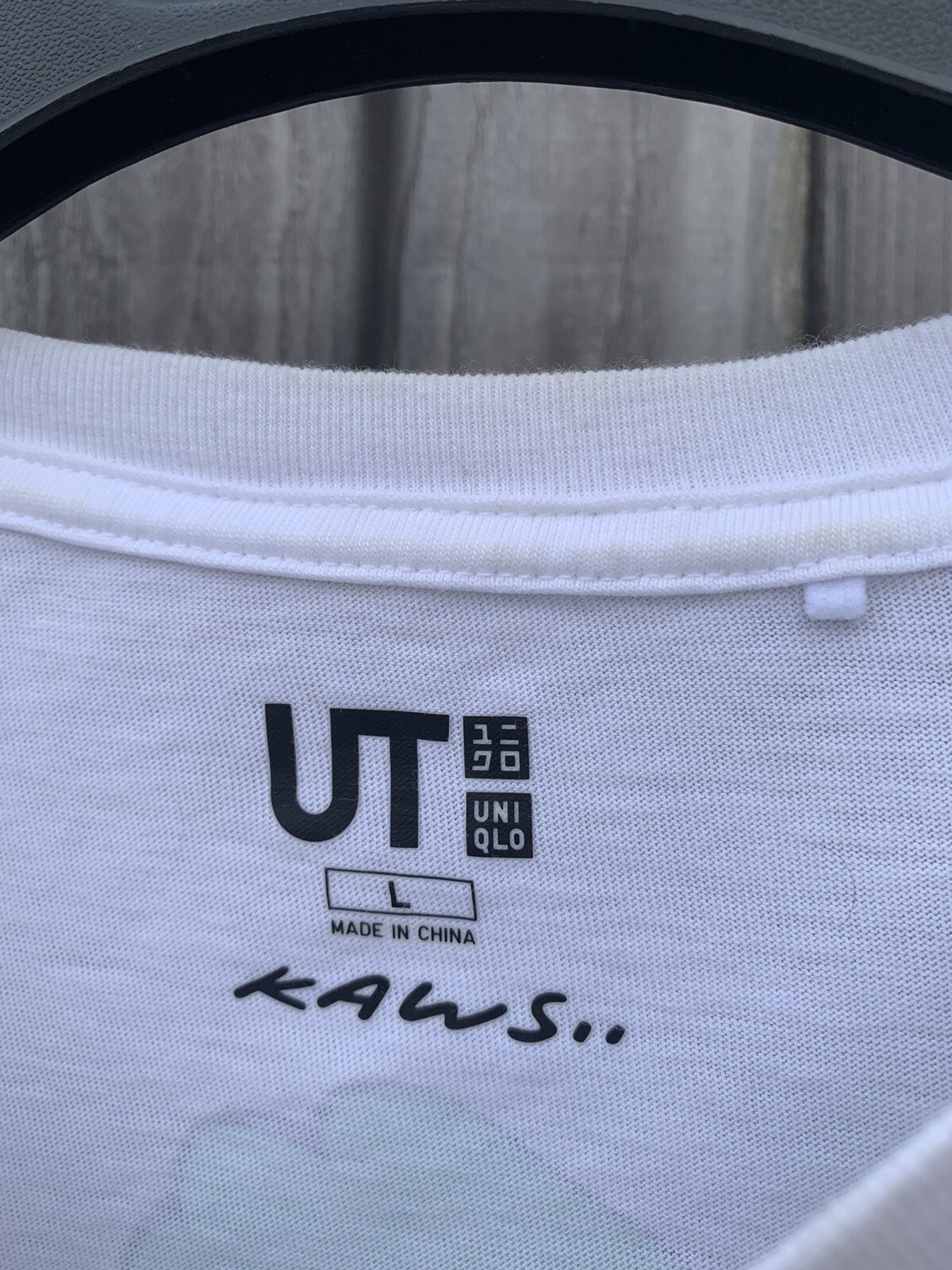 Uniqlo x Kaws XX Logo T Shirt Men Large UT White OG Green Skeleton ...